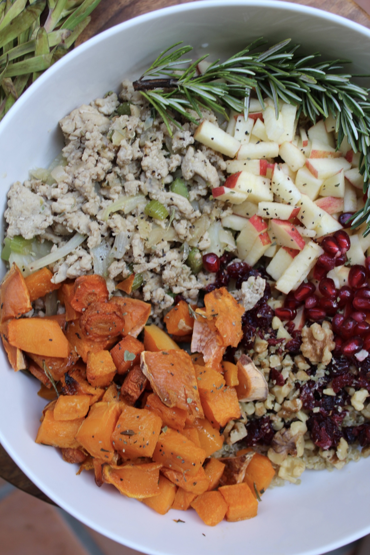 Quinoa Stuffing Bowl – Bella's Belly Blog